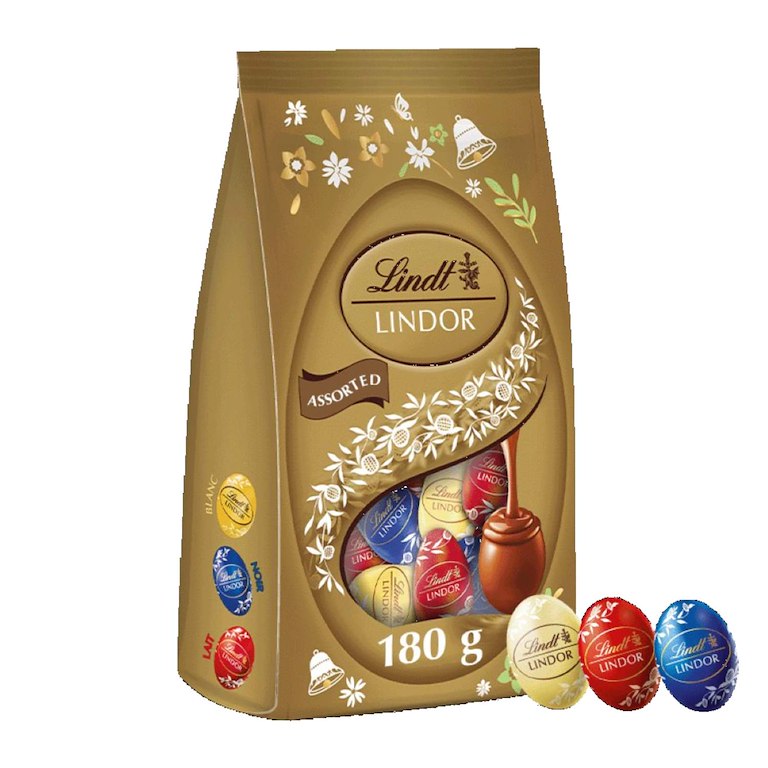 Lindor bombonjera uskr jaja assort gold 180g