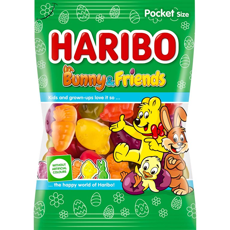 Haribo bombone bunny & friends 80g haribo
