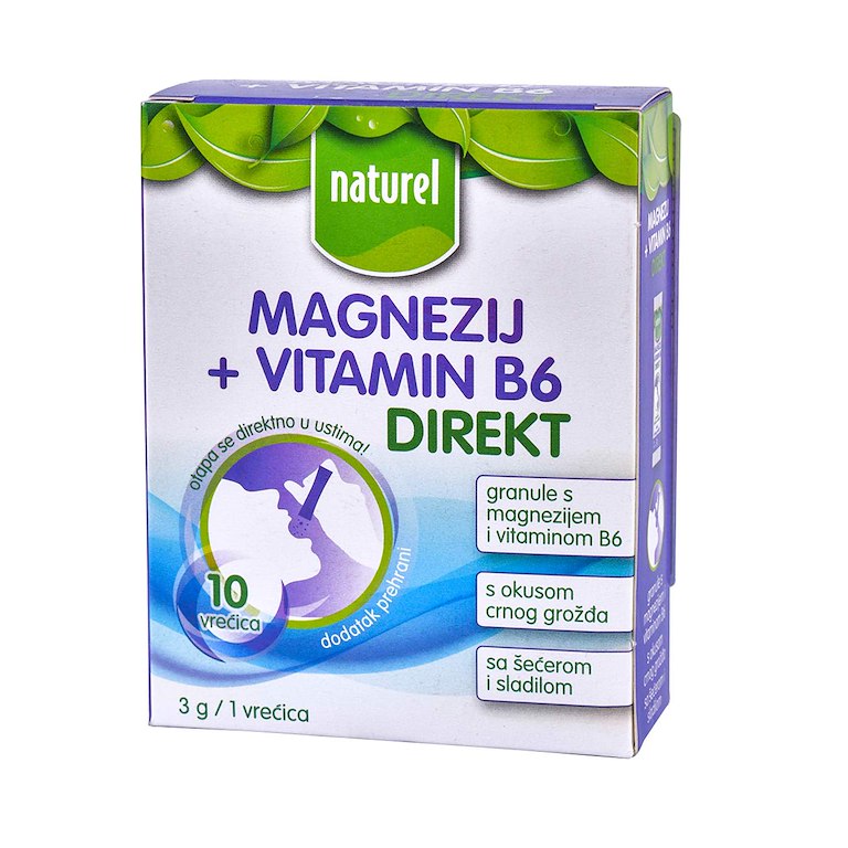 Naturel magnezijum dir + vit b 30g naturel