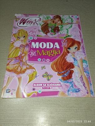Album za sličice Winx Club moda i magija serija 7