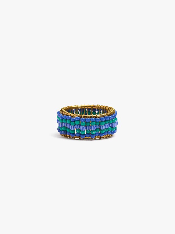 WIDE RING WITH BEADS