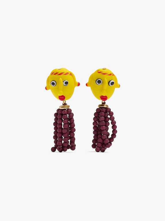 EARRINGS WITH MASKS