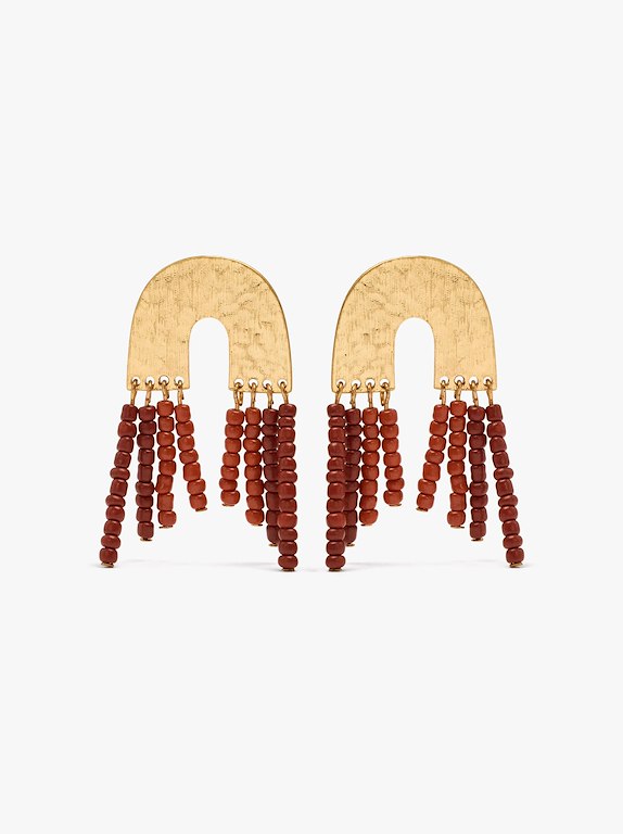 ARCH EARRINGS WITH BEADS