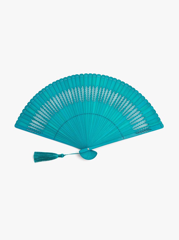 BAMBOO FAN WITH PERFORATIONS