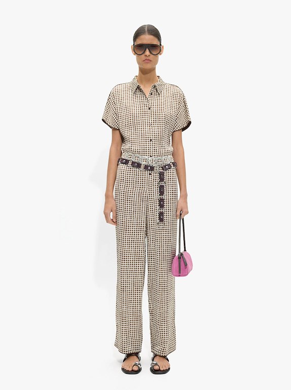 FLOWY JUMPSUIT WITH SQUARES