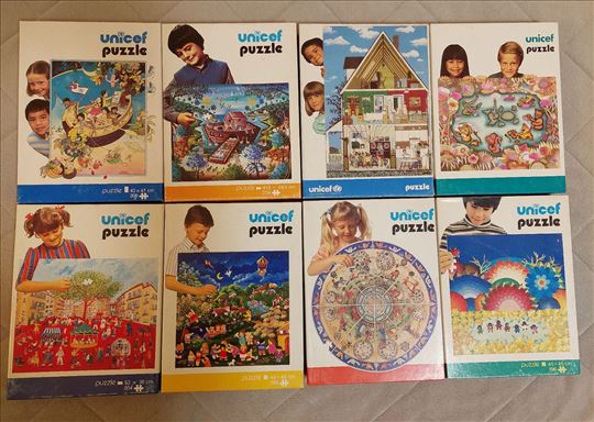 Unicef puzzle, JugoslavijaSet od 8 unicef puzli jo