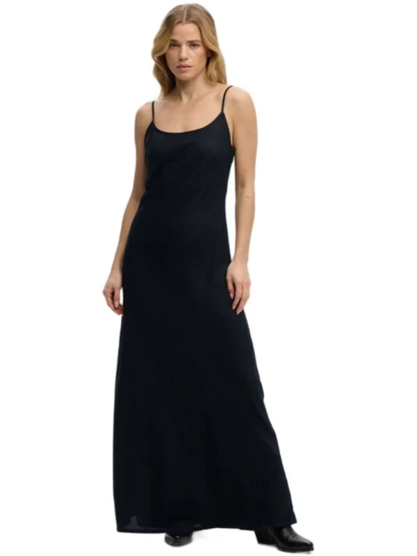 Superdry - Crna maxi haljina