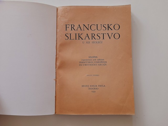 Francusko slikarstvo u XIX stoleću - Katalog izložbe