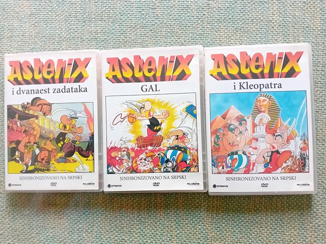 Asterix I dvanaest zadataka - Gal - i Kleopatra 3 x DVD