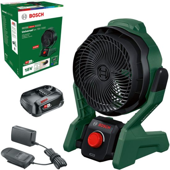 Akumulatorski ventilator Bosch UniversalFan 18V-1000; 1 x PBA 18V 2,0Ah (06039E1001)