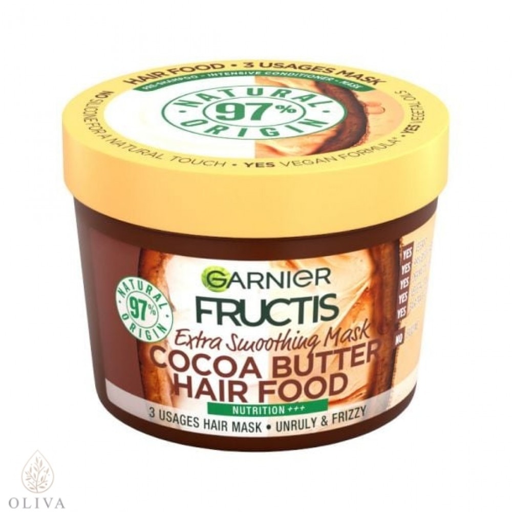 GARNIER FRUCTIS HAIR FOOD COCOA BUTTER MASKA ZA KOSU 390 ML