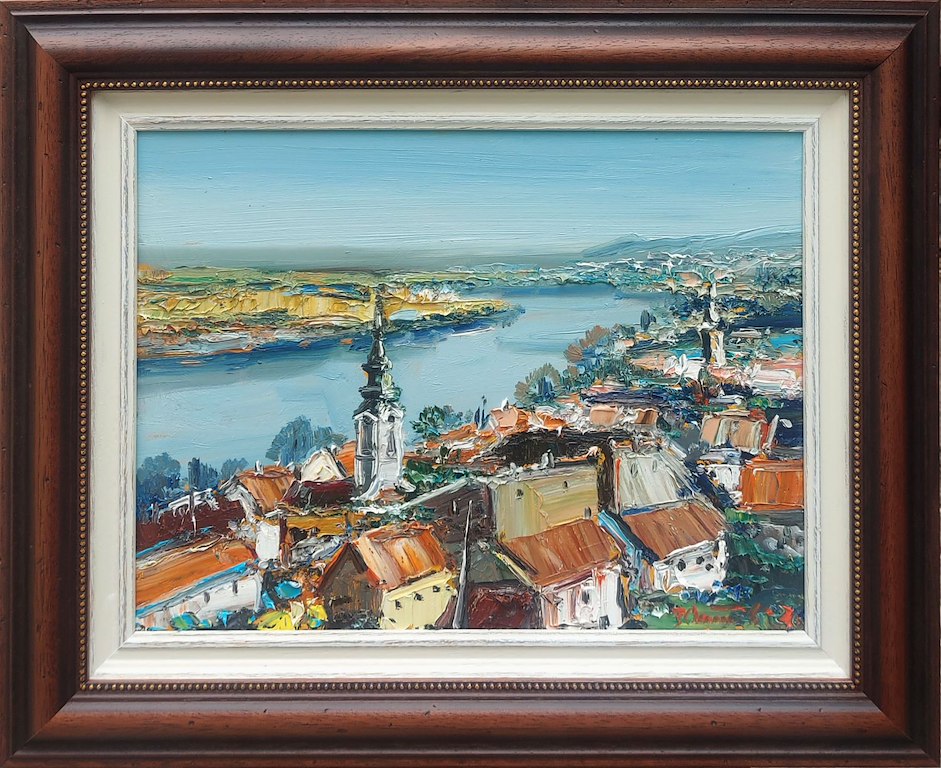 Slika Đorđa Stanića – Pogled na Zemun