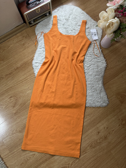 Primark orange dress