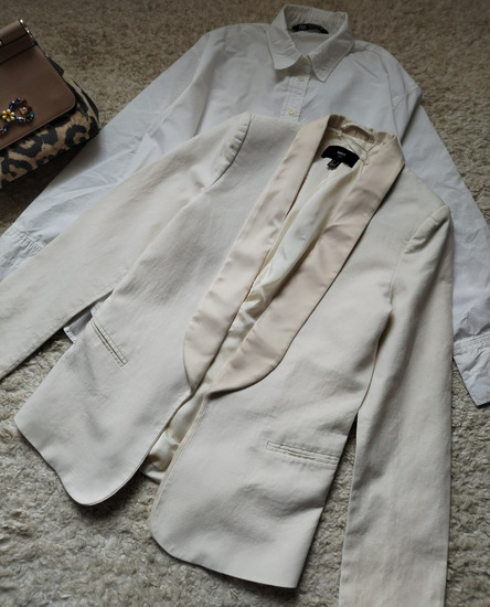    MANGO linen blend sako ☆ S/M ☆