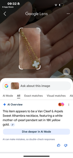 Van Cleef & Arpels Detelina Ogrlica Hirurški čelik