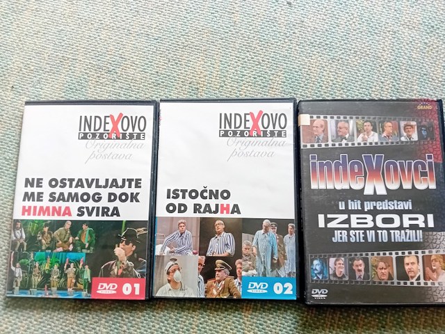 Indexovci + Indexovo pozorište 3 x DVD