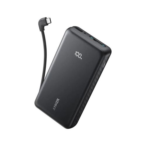ANKER Zolo 20000mAh, 22.5W, sa ugrađenim USB-C kablom, Power Bank crni