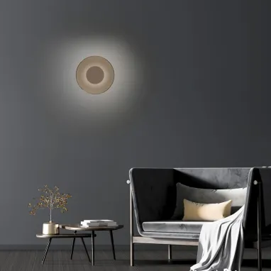LED zidna lampa Pure Moon bronzana dimabilna PAUL NEUHAUS