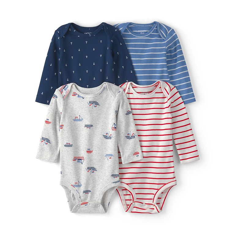Carter's bodi za bebe dečake - set od 4 kom. BL261U641110