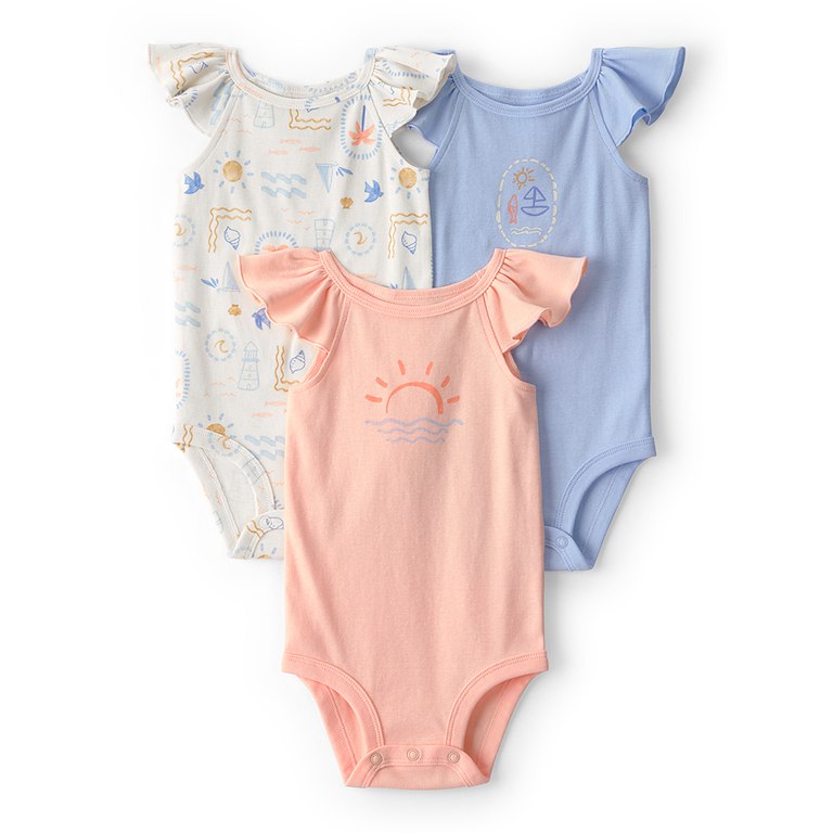 Carter's bodi za bebe devojčice - set od 3 kom. BL261U607010