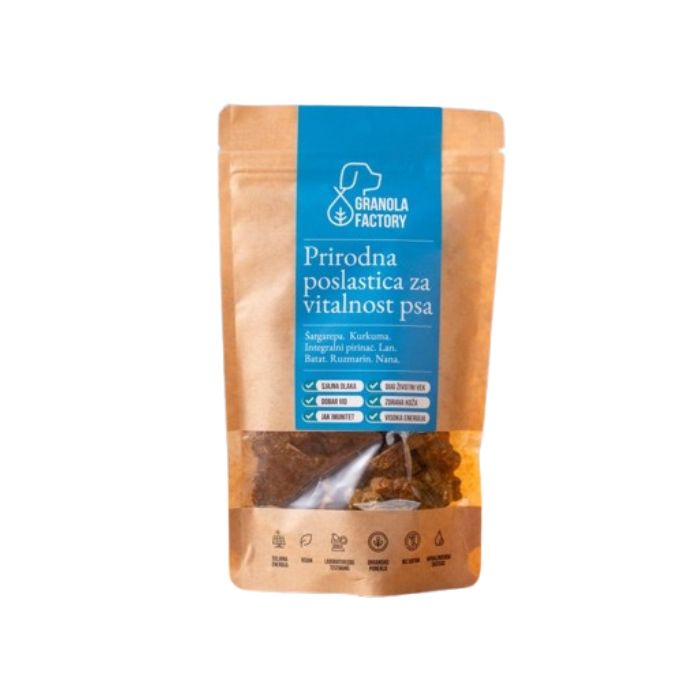 Granola Factory: Prirodna poslastica za vitalnost psa Blue, 100 gr