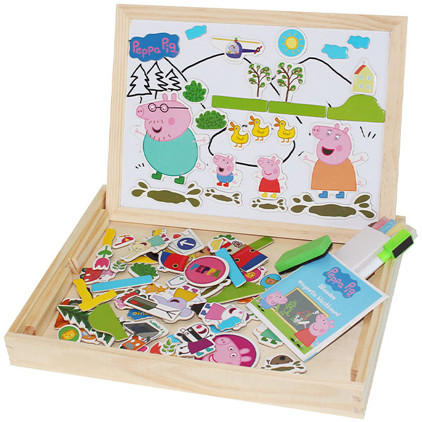 Magnetna drvena tabla Peppa Pig 100pcs 11/64697
