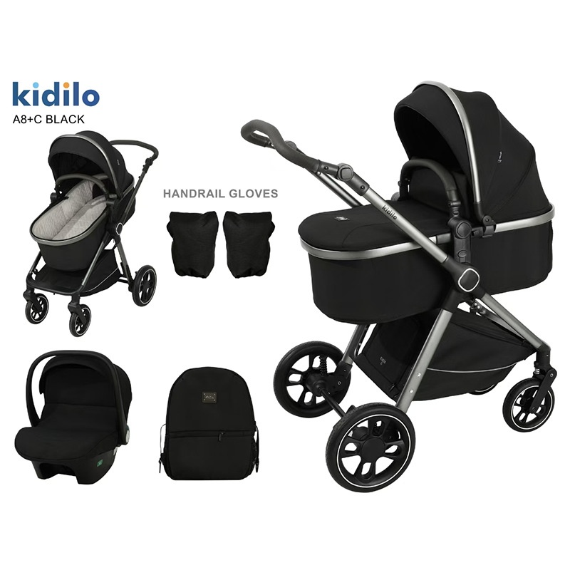 KOLICA ZA BEBE KIDILO A8+C BLACK