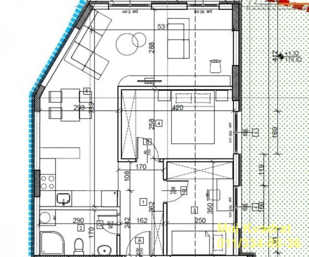 Dvosoban stan na prodaju, 67m2, 211.630€