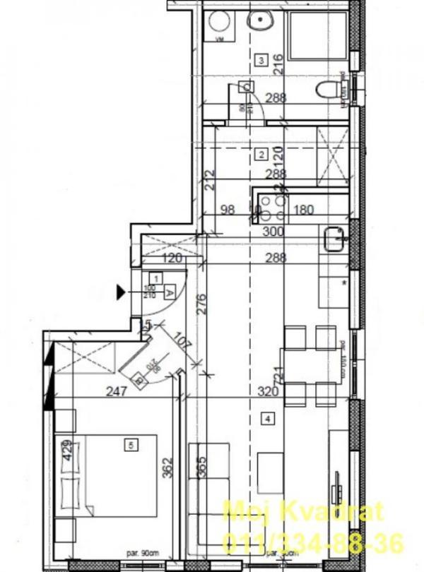 Jednoiposoban stan na prodaju, 45m2, 144.270€