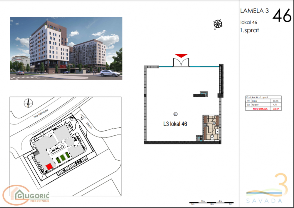 Lokal na prodaju, 68m2, 228.233€