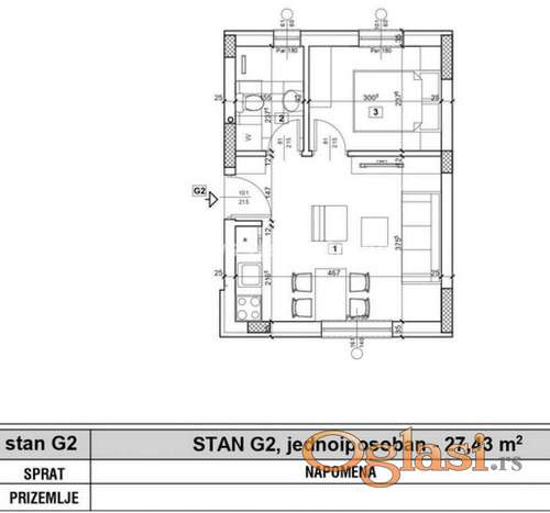 Petrovaradin-Jednoiposoban stan 28 m2 na Top Lokaciji-065/385 8880