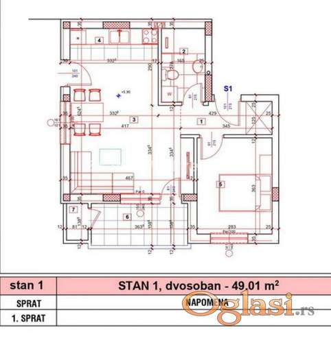 Petrovaradin-Uknjižen Dvosoban stan 49 m2 sa Velikom Terasom i Pogledom na Top Lokaciji-065/385 8880