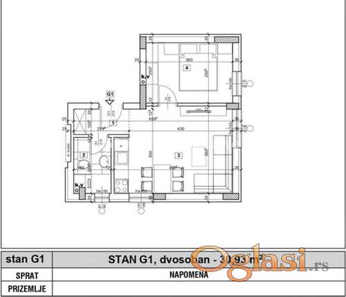 Petrovaradin-Jednoiposoban stan 32 m2 na Top Lokaciji-065/385 8880