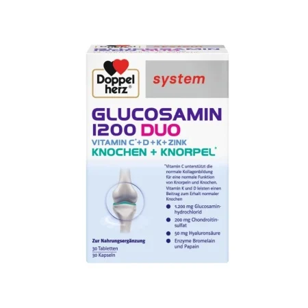 DOPPELHERZ SYSTEM GLUCOSAMIN 1200 DUO 30 tableta + 30 kapsula