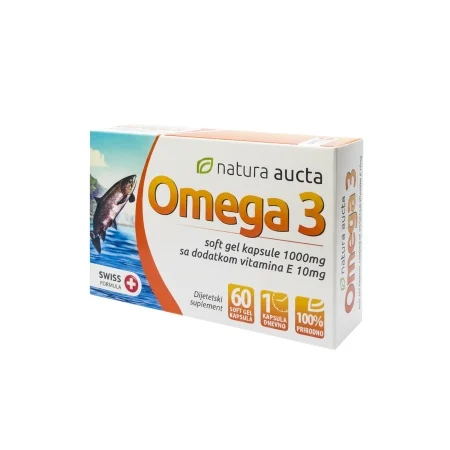 OMEGA 3 cps 1000mg + VIT E 10mg a 60 kom