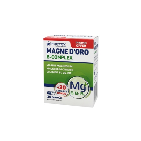 MAGNE D`ORO + B complex cps a 30+20 gratis