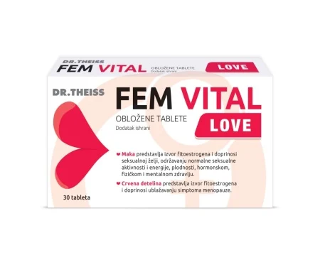 FEM VITAL LOVE 30 obloženih tableta