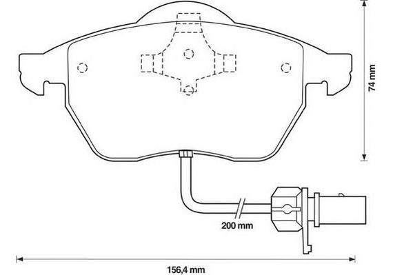 Pločice prednje JURID 571982j _ VW, koda