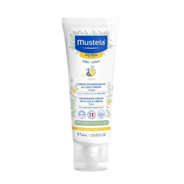 Mustela Hranljiva Cold krema za lice 40 ml