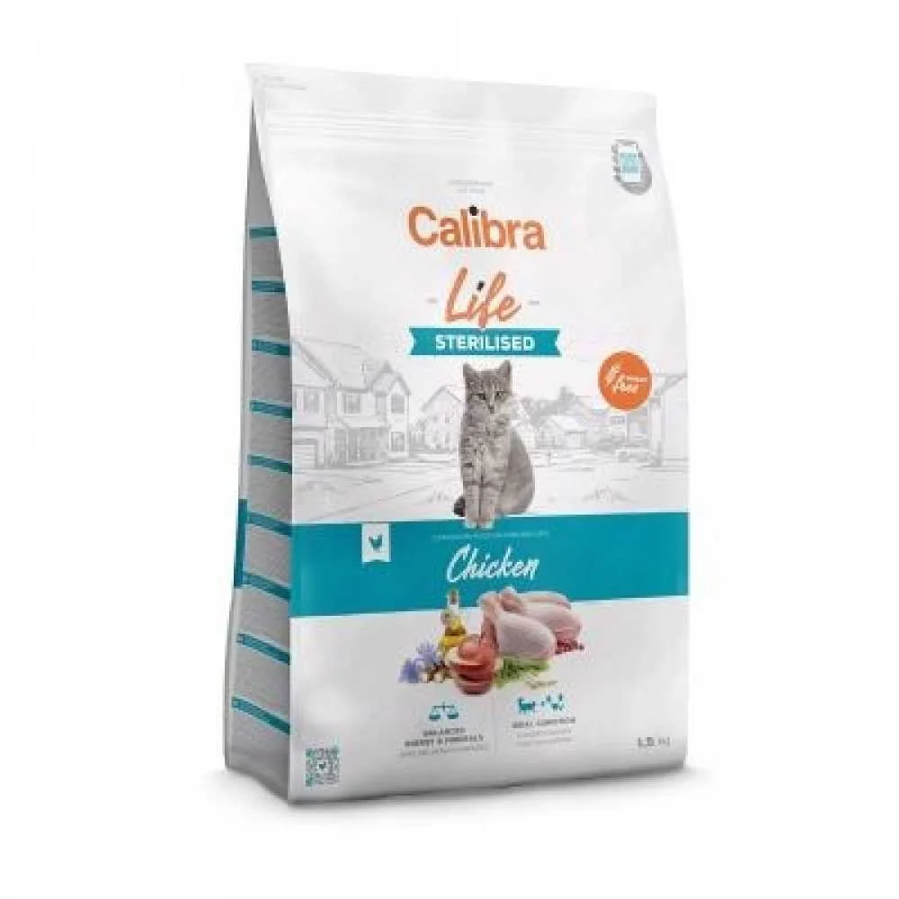 Calibra Cat Life hrana za mačke Adult Sterilised - Piletina 1.5kg