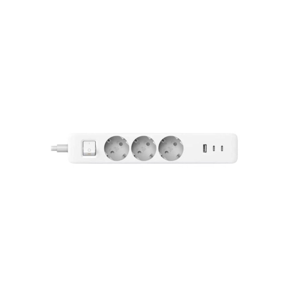 Xiaomi Produžni kabl sa 3 utičnice 20 W - Beli Power Strip 2C1A