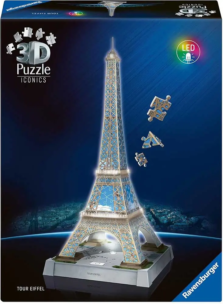 Ravensburger 3D Puzzle sa LED svetlom Ajfelova kula u Parizu