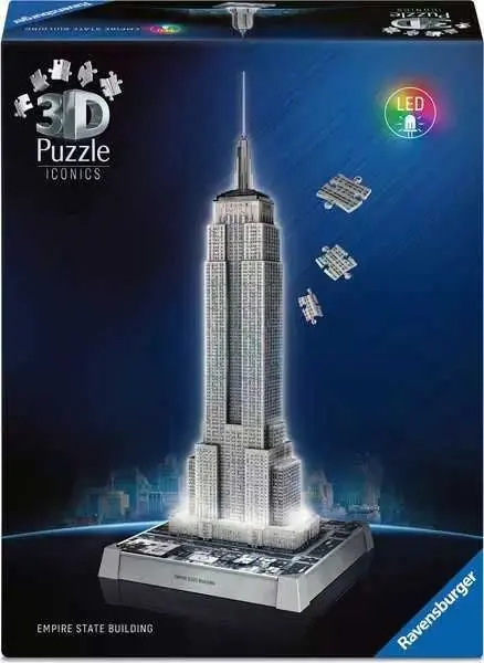 Ravensburger 3D Puzzle sa LED svetlom Empajer Stejt Bilding u Njujorku