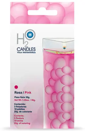 Ukrasne vodene svećice Rainbow Moments H2O roze boja