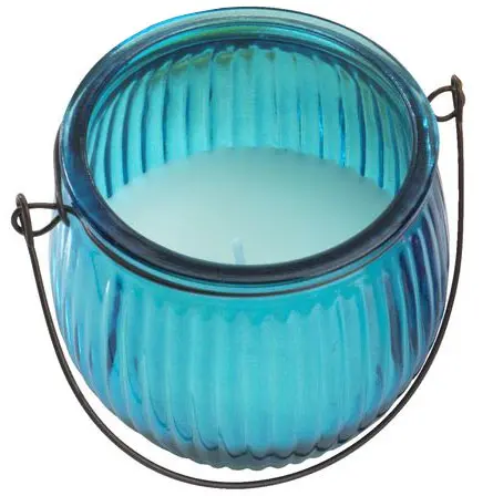 Sveća u čaši Glossy plava 2 komada