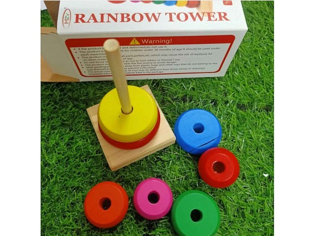 Rainbow Tower ➡️ edukativna igra za motoriku kod dece