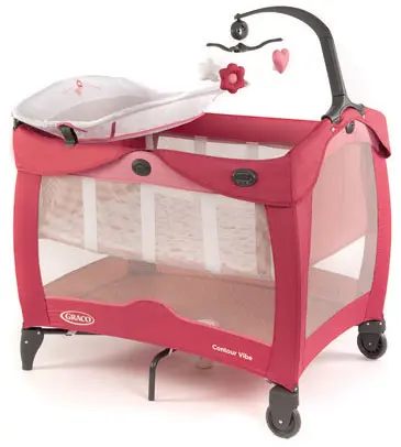 Graco Prenosivi krevetac Contour Electra Vibe Sweet princess 5170085