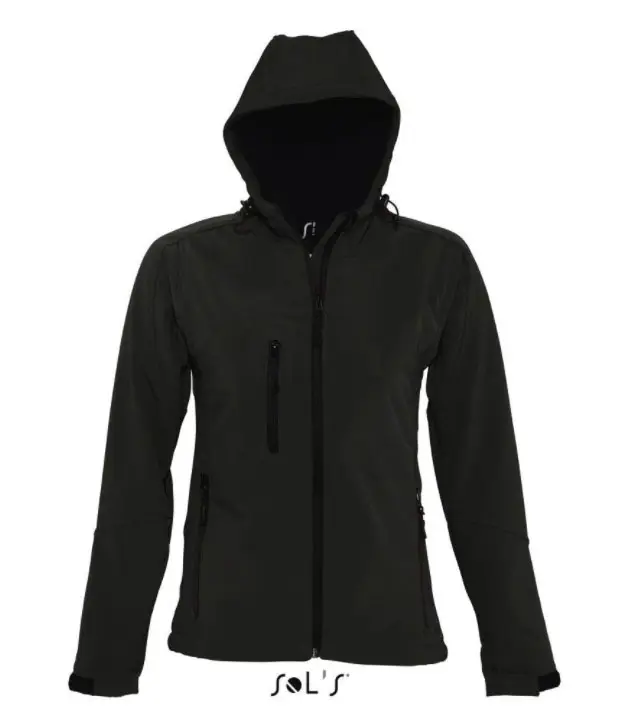Sols Ženska Softshell jakna sa kapuljačom Replay Black veličina S 46802