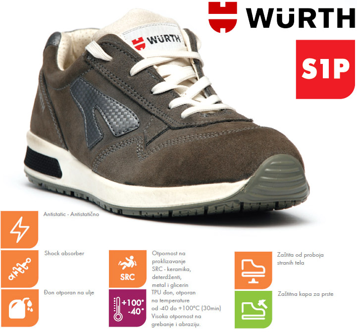 Wurth Bezbednosna patika Jogger S1P vel. 43