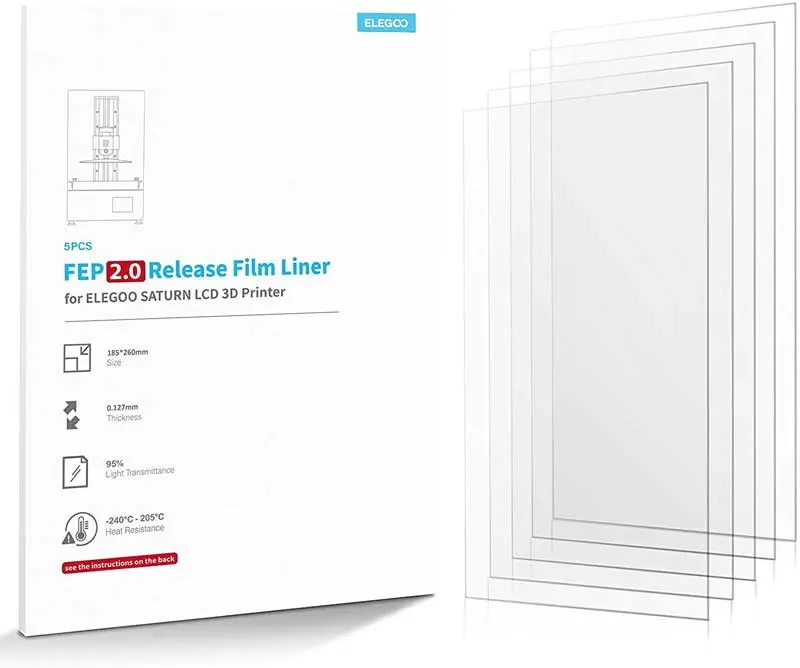 Rezervni FEP film za Elegoo Saturn 3D štmpače 5kom. V2.0
